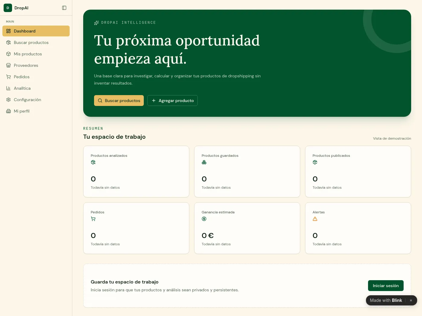 DropAI SaaS MVP