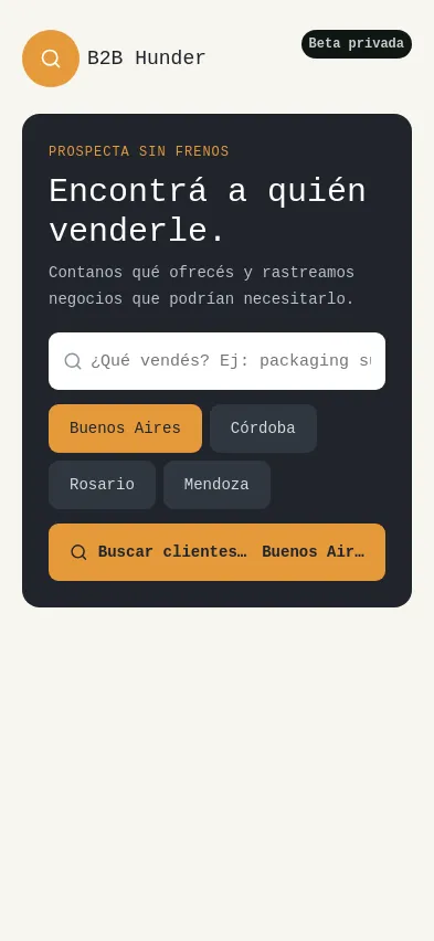 B2B Hunder Finder