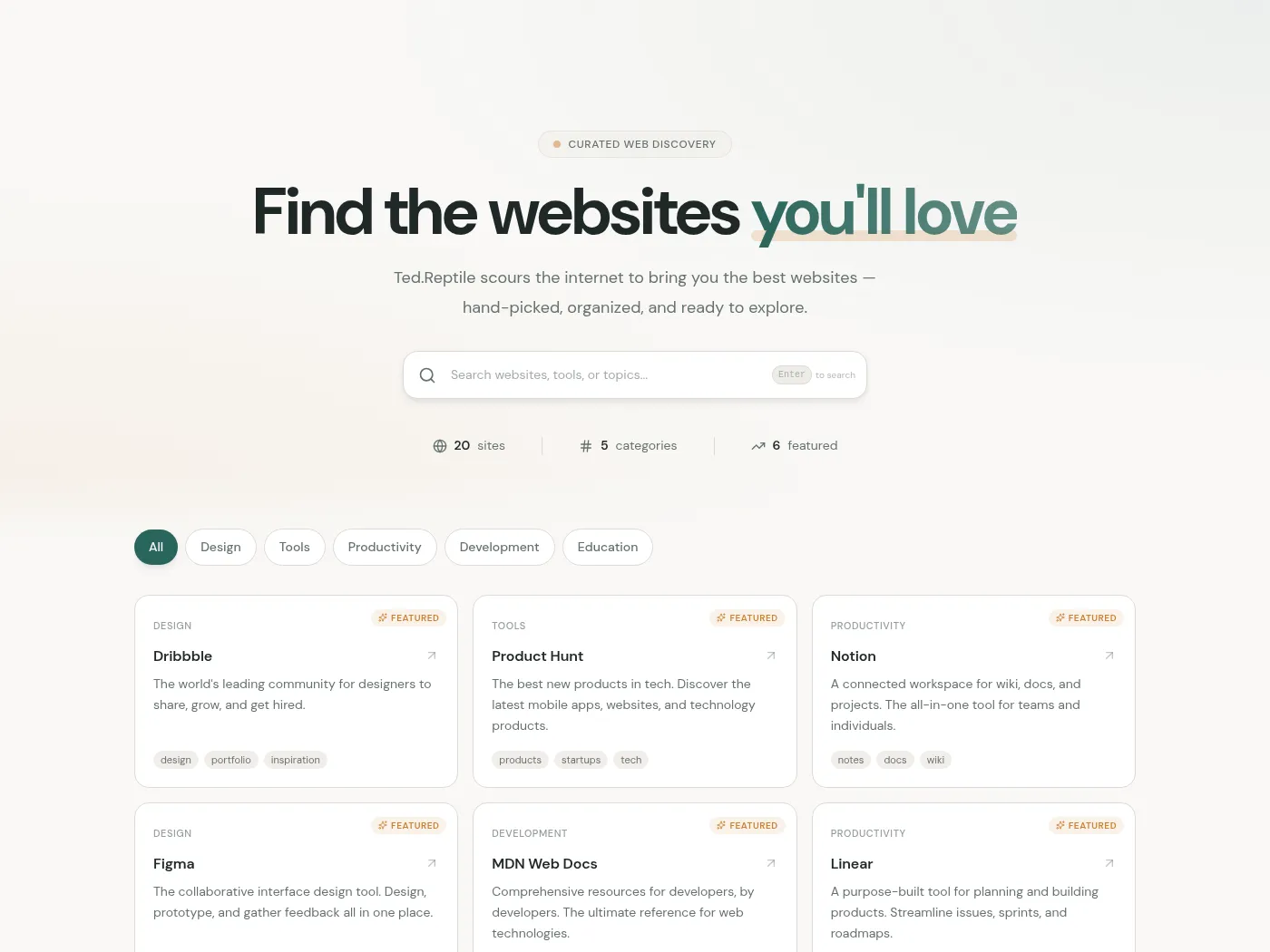 Ted.Reptile Web Finder