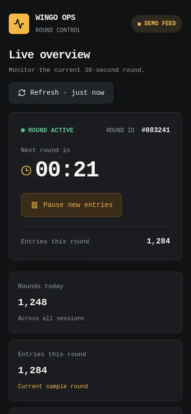 Wingo Admin Panel