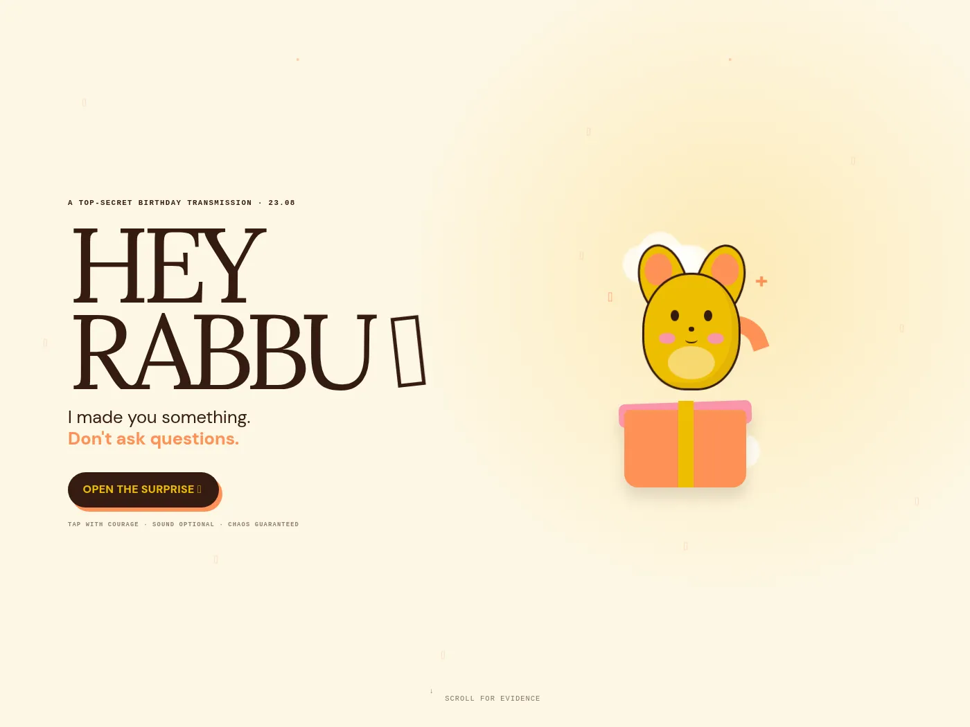 Rabbu Birthday Surprise