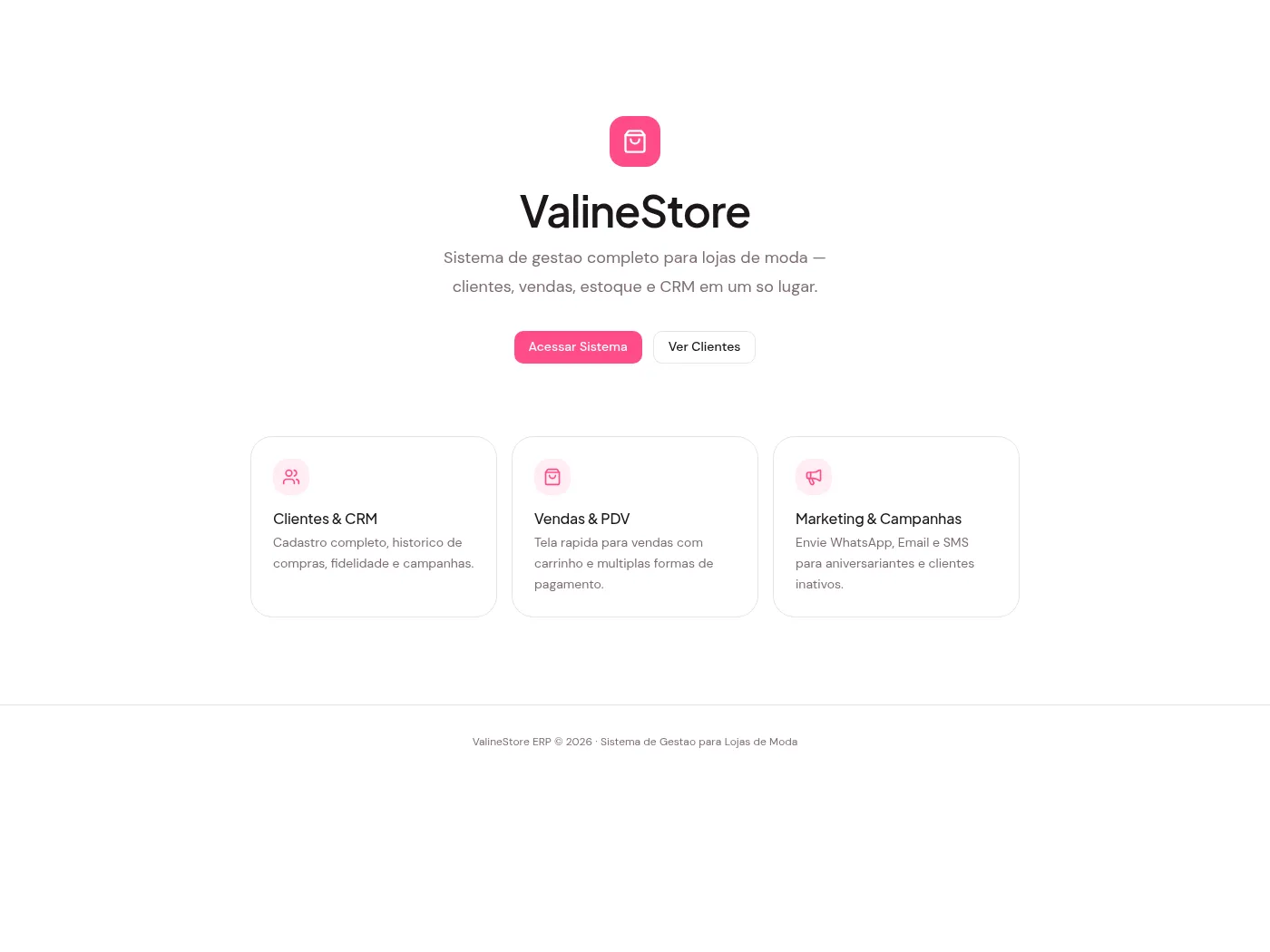 ValineStore ERP Suite