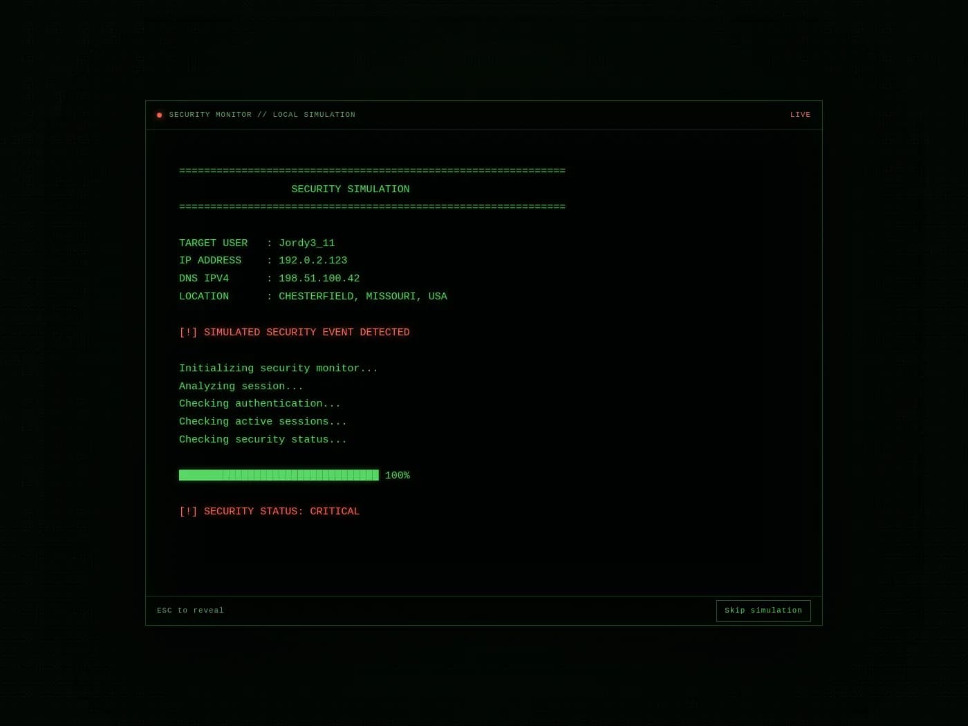 Security Prank Simulator