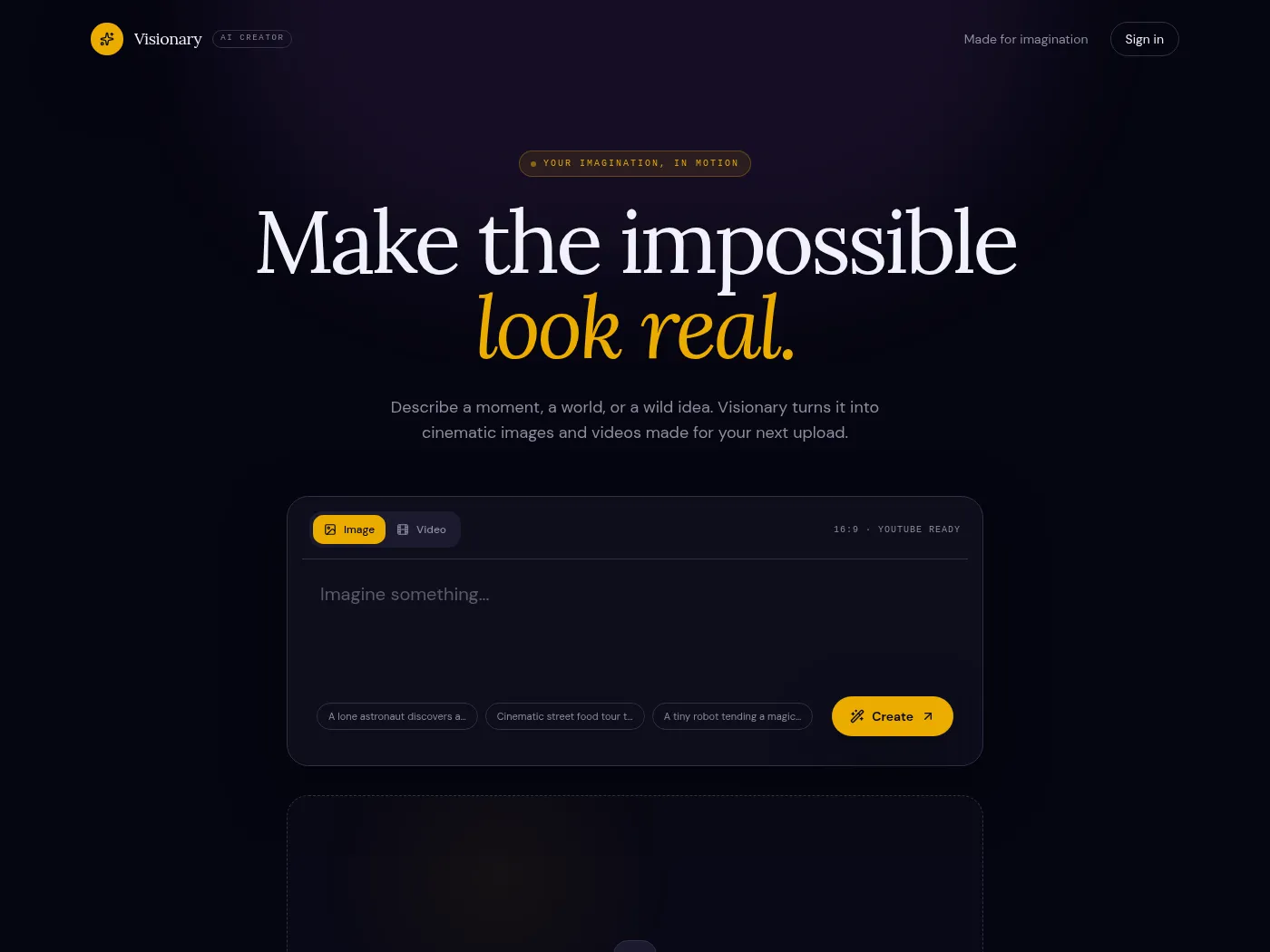 Visionary AI Creator