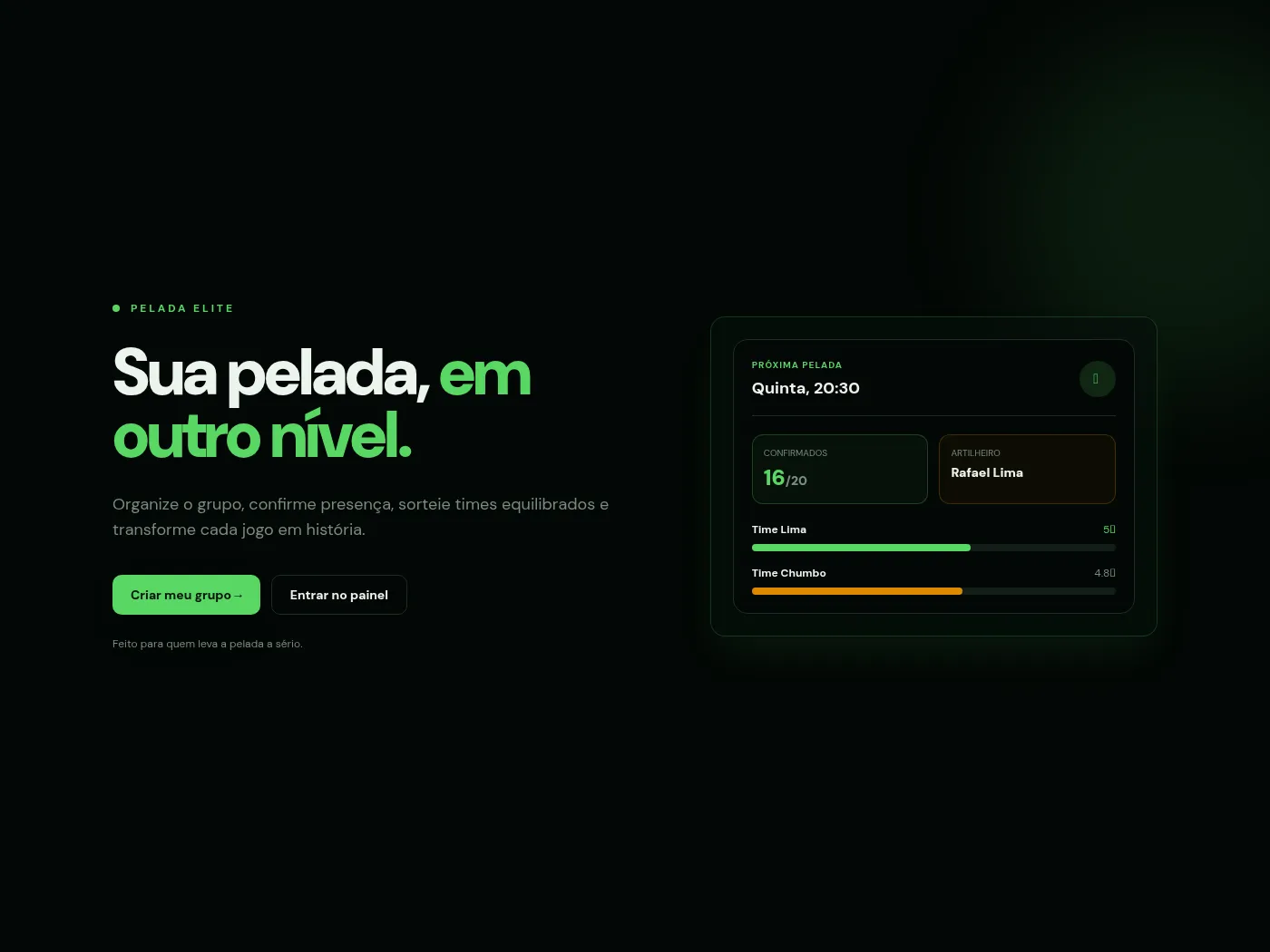 Pelada Elite 2.0