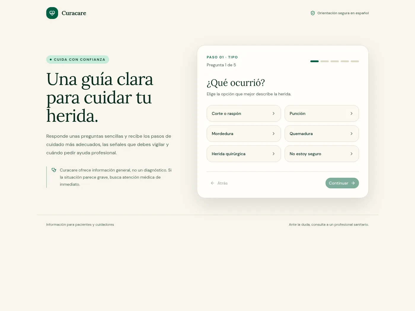 Curacare Asistente de Heridas