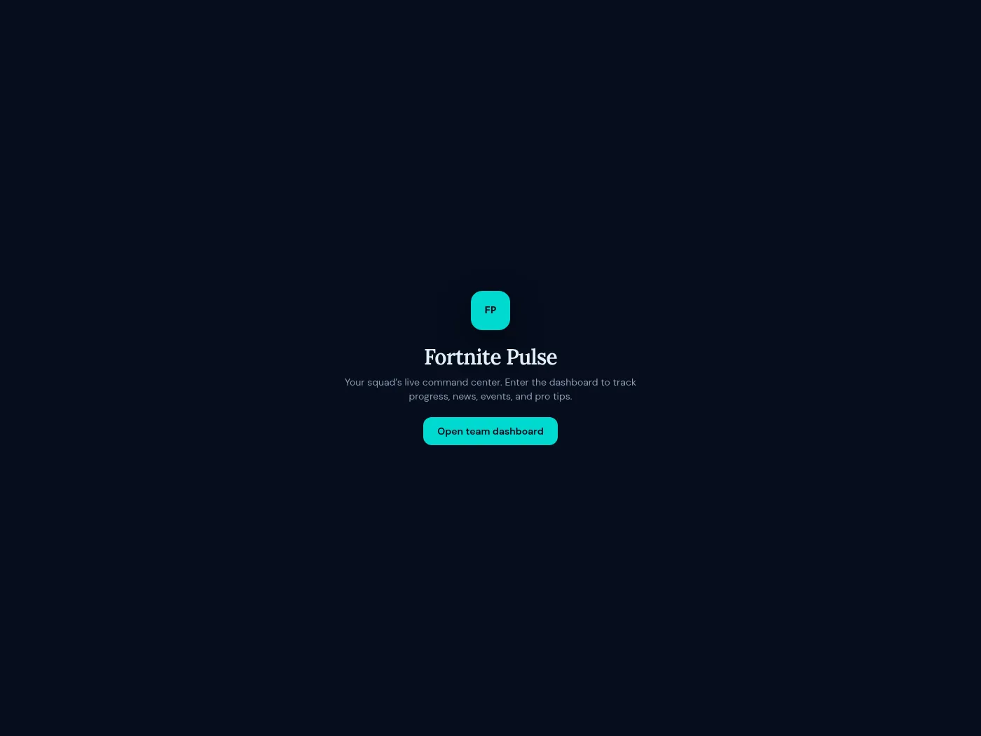 Fortnite Pulse Dashboard