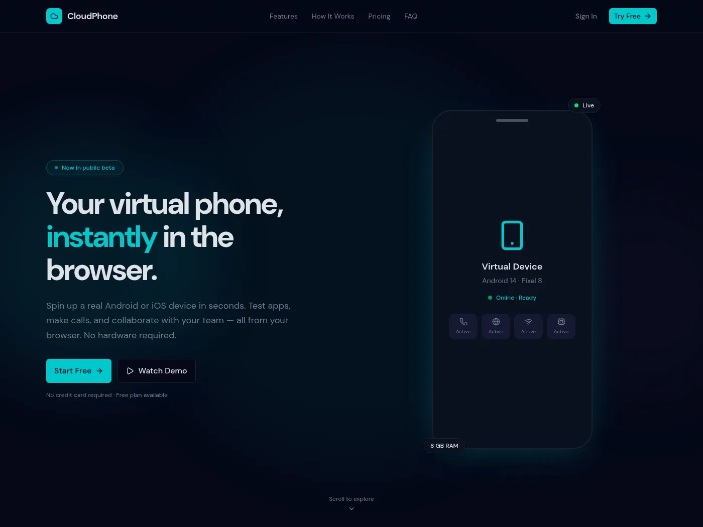 CloudPhone Virtual Device