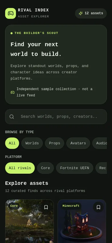 Rival Asset Explorer