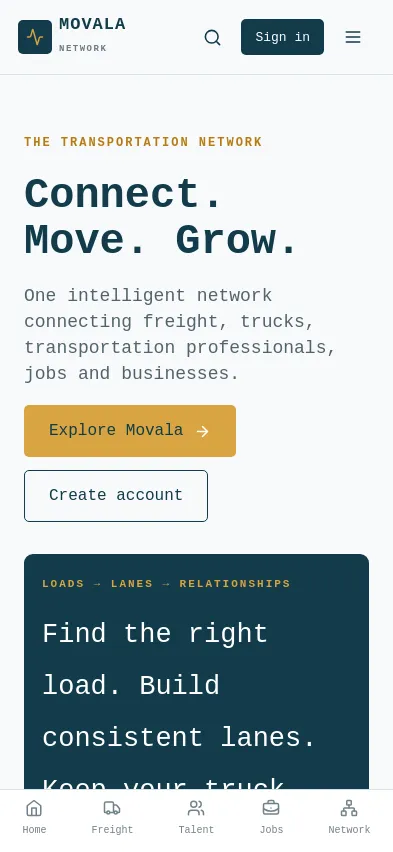 Movala Network Mobile