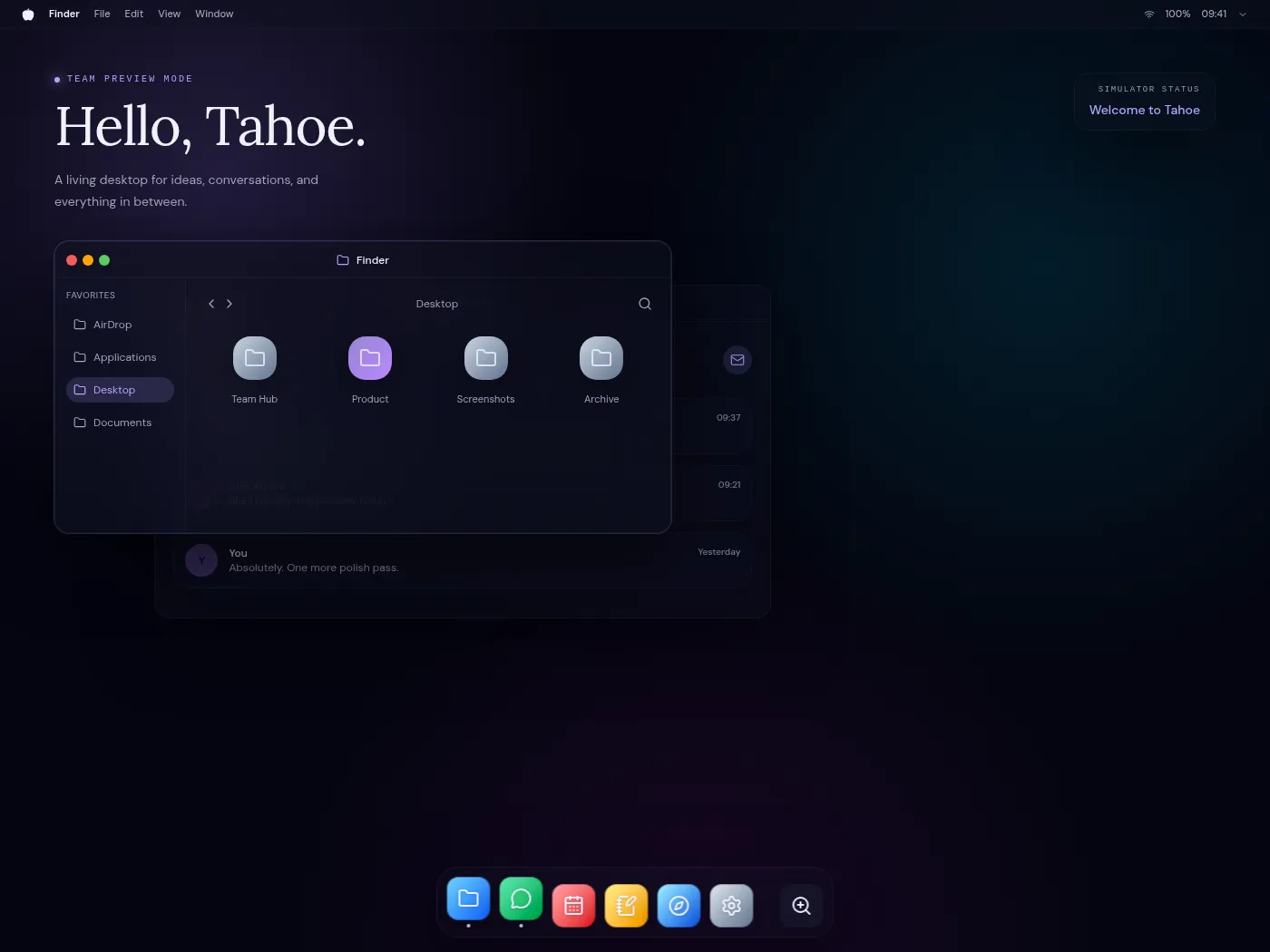 Tahoe MacOS Simulator