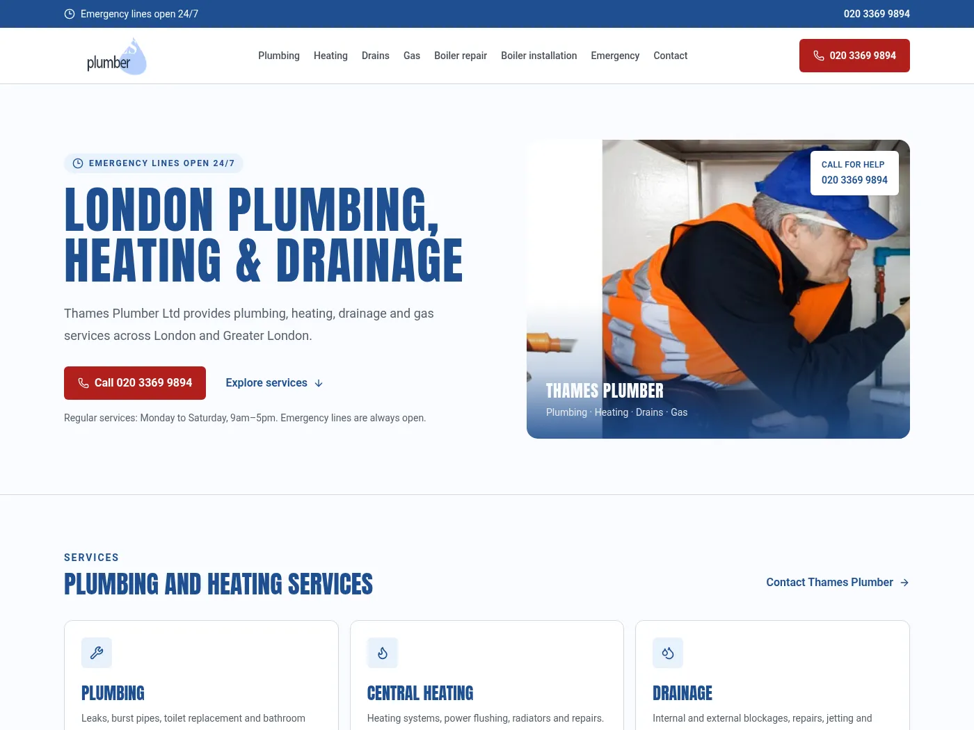 Thames Plumber Revamp