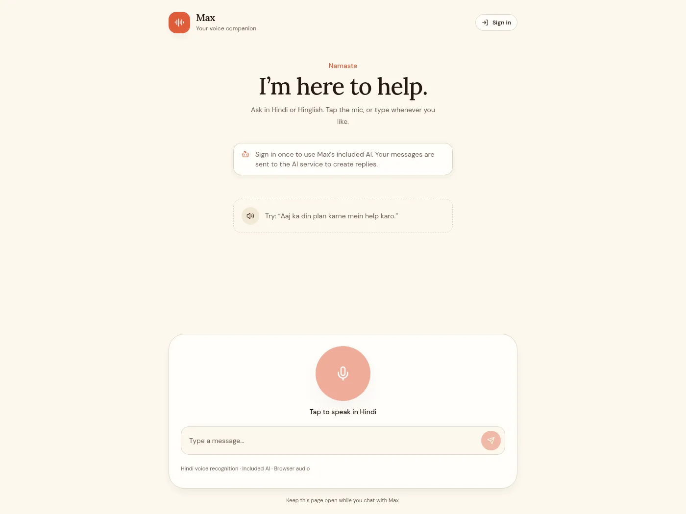 Max AI Voice Assistant