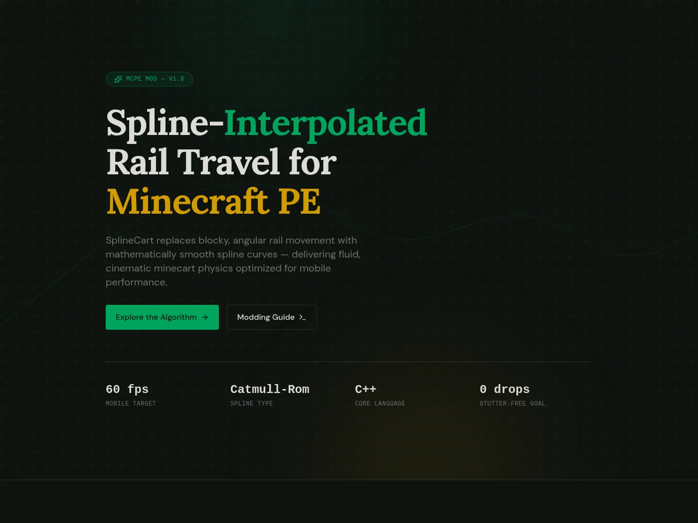 SplineCart MCPE Mod Guide