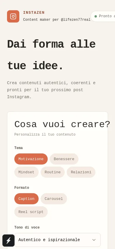 InstaZen Content Maker