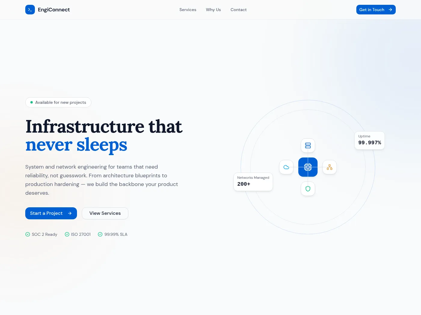 EngiConnect Webpage