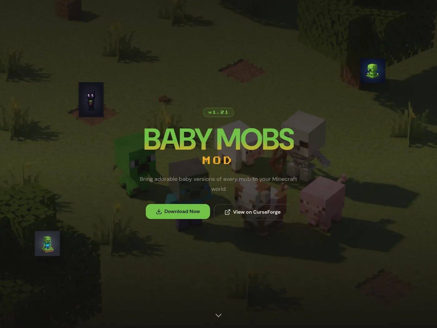 Minecraft Baby Mobs Mod