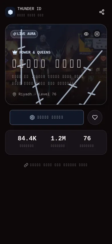3D Thunder Profile