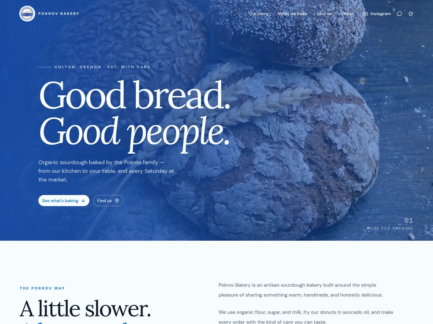 Pokrov Bakery Website