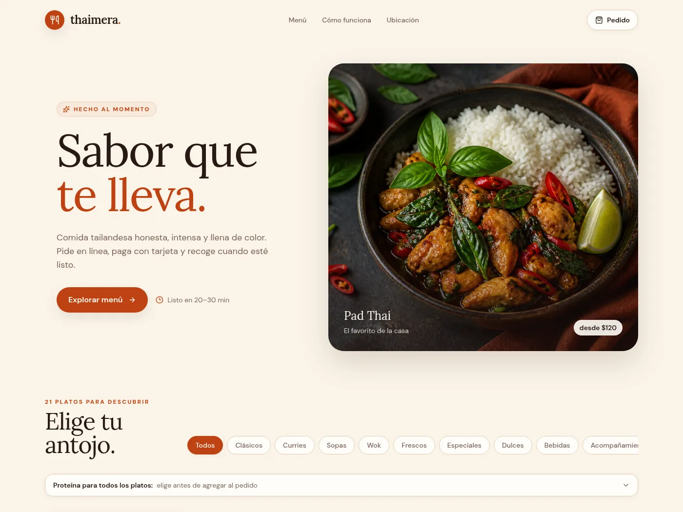 Thaimera Order App