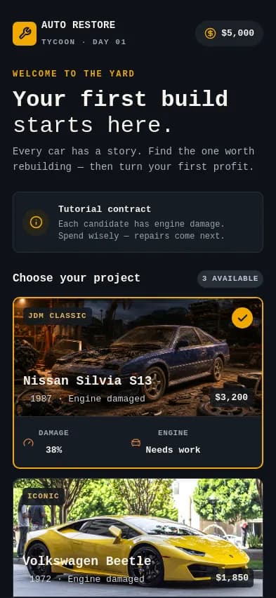 Auto Restore Tycoon