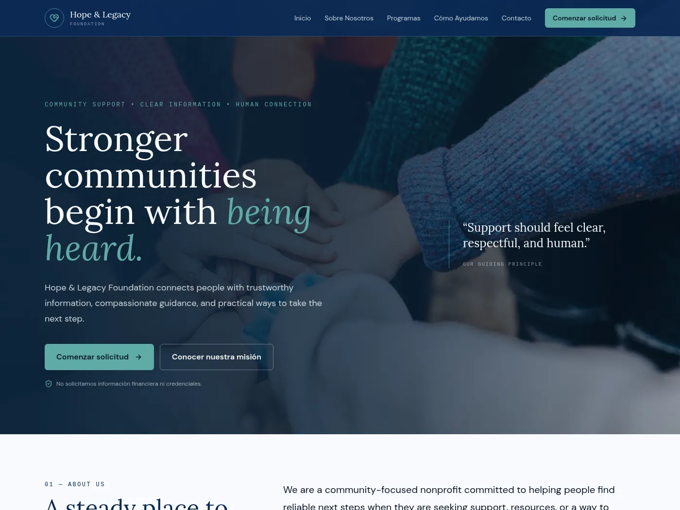 Hope & Legacy Foundation Site