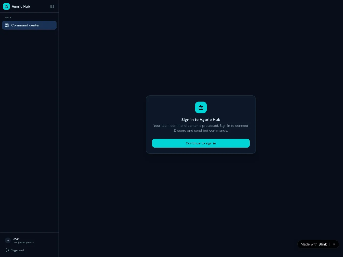 Agario Discord Control Hub