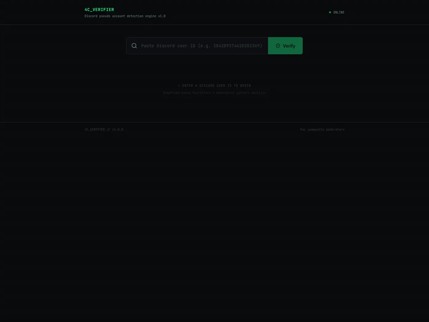 Discord 4C Verifier