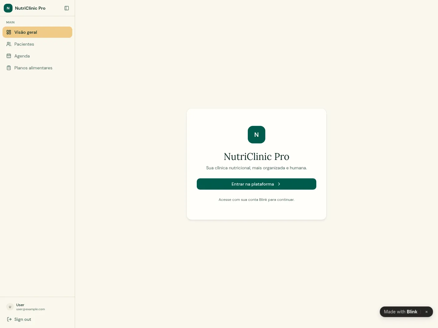 NutriClinic Pro Web