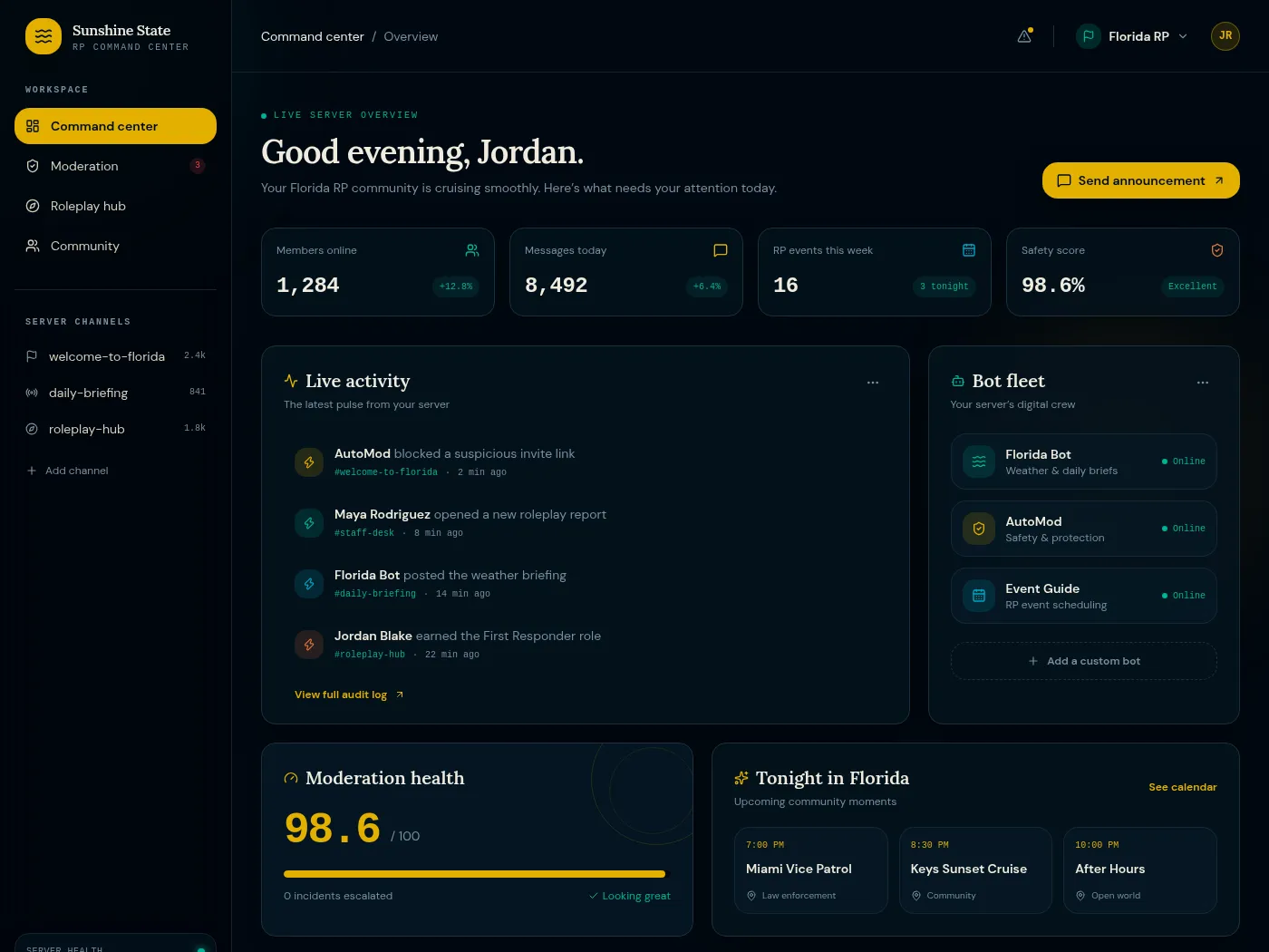 Florida RP Discord Suite