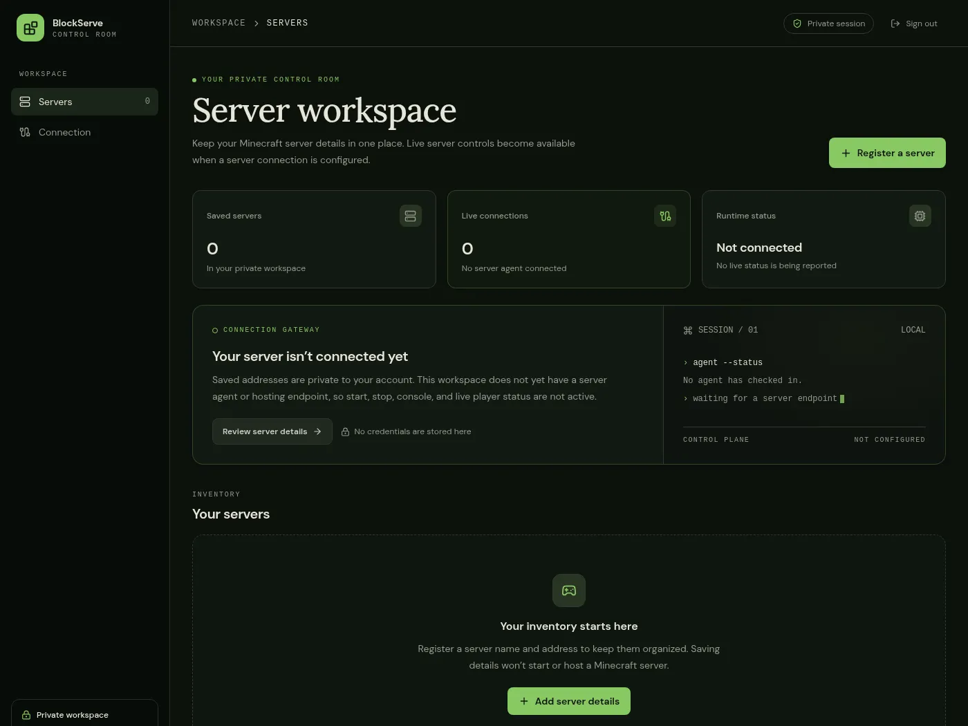 BlockServe Manager