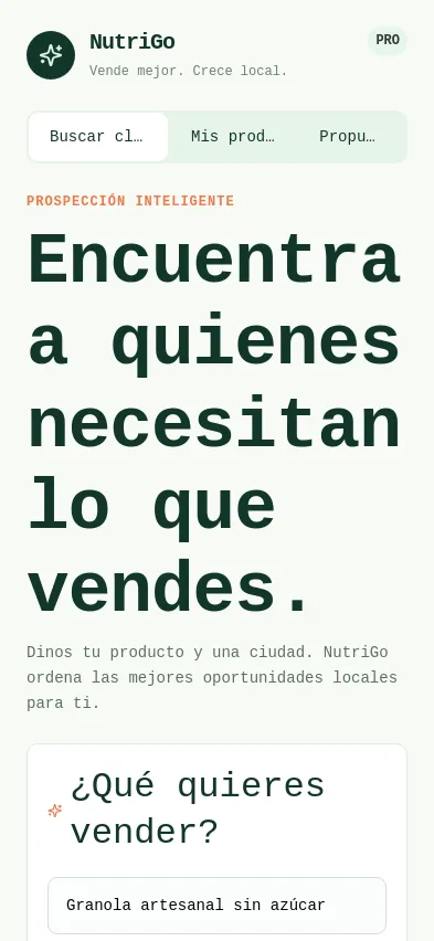 NutriGo Client Finder