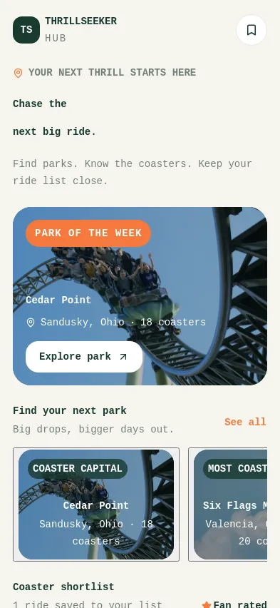 ThrillSeeker Hub