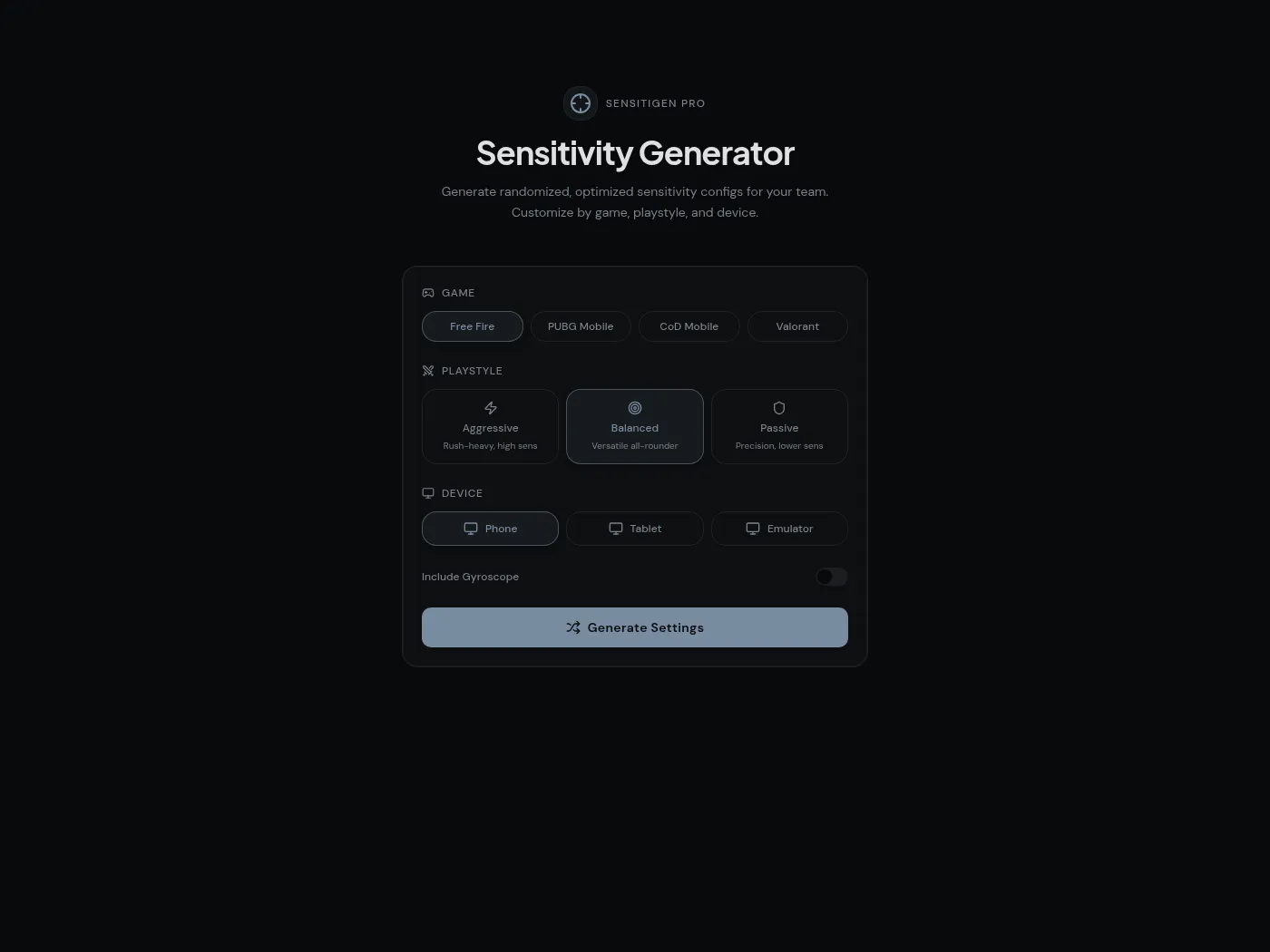 SensitiGen Pro
