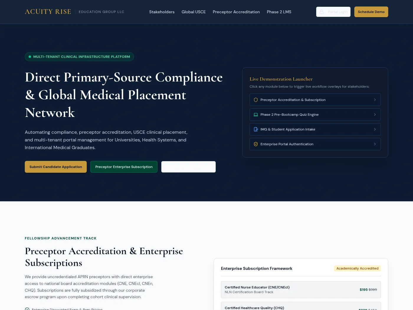 Acuity Rise LMS Portal
