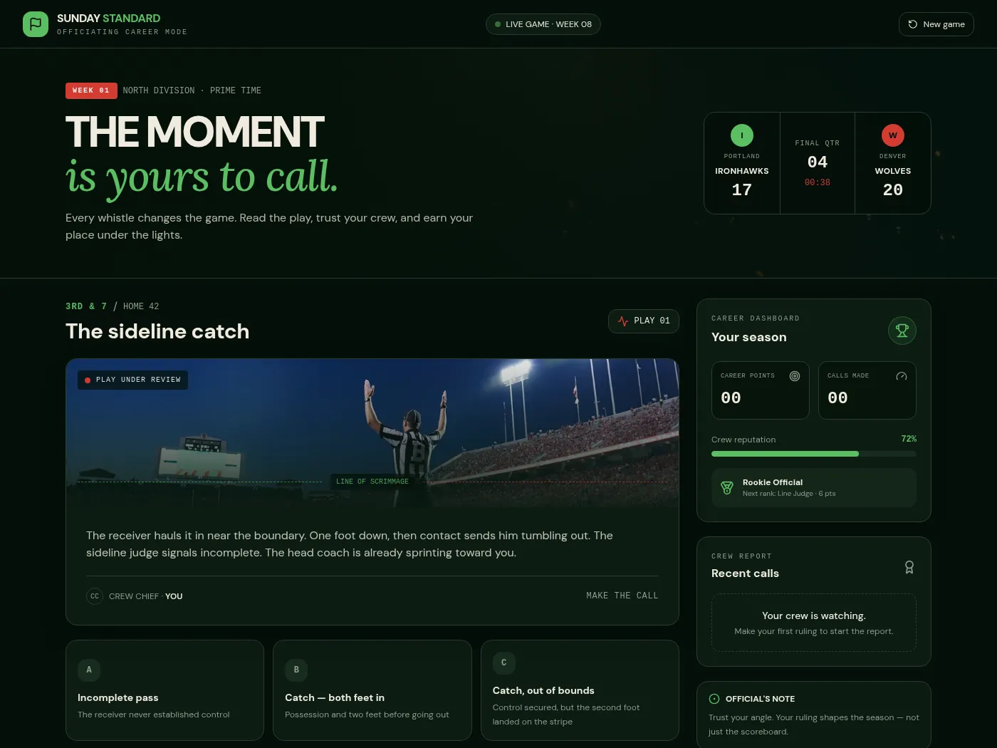 Referee Simulator