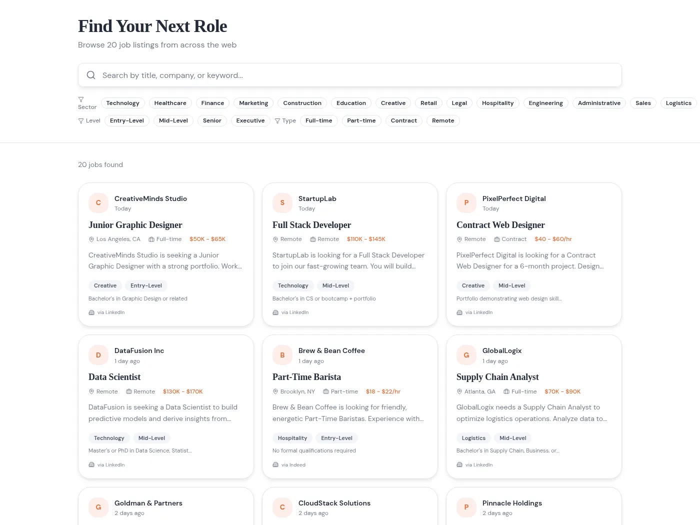 JobFinder Hub