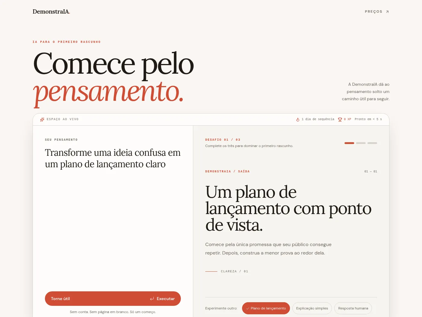 DemonstraIA Landing Page
