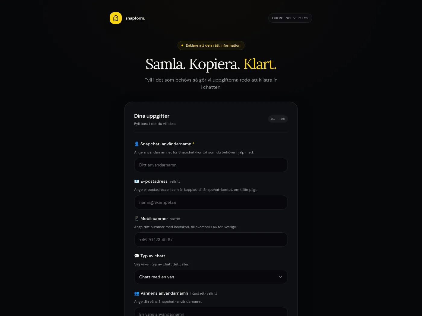 SnapForm Sweden