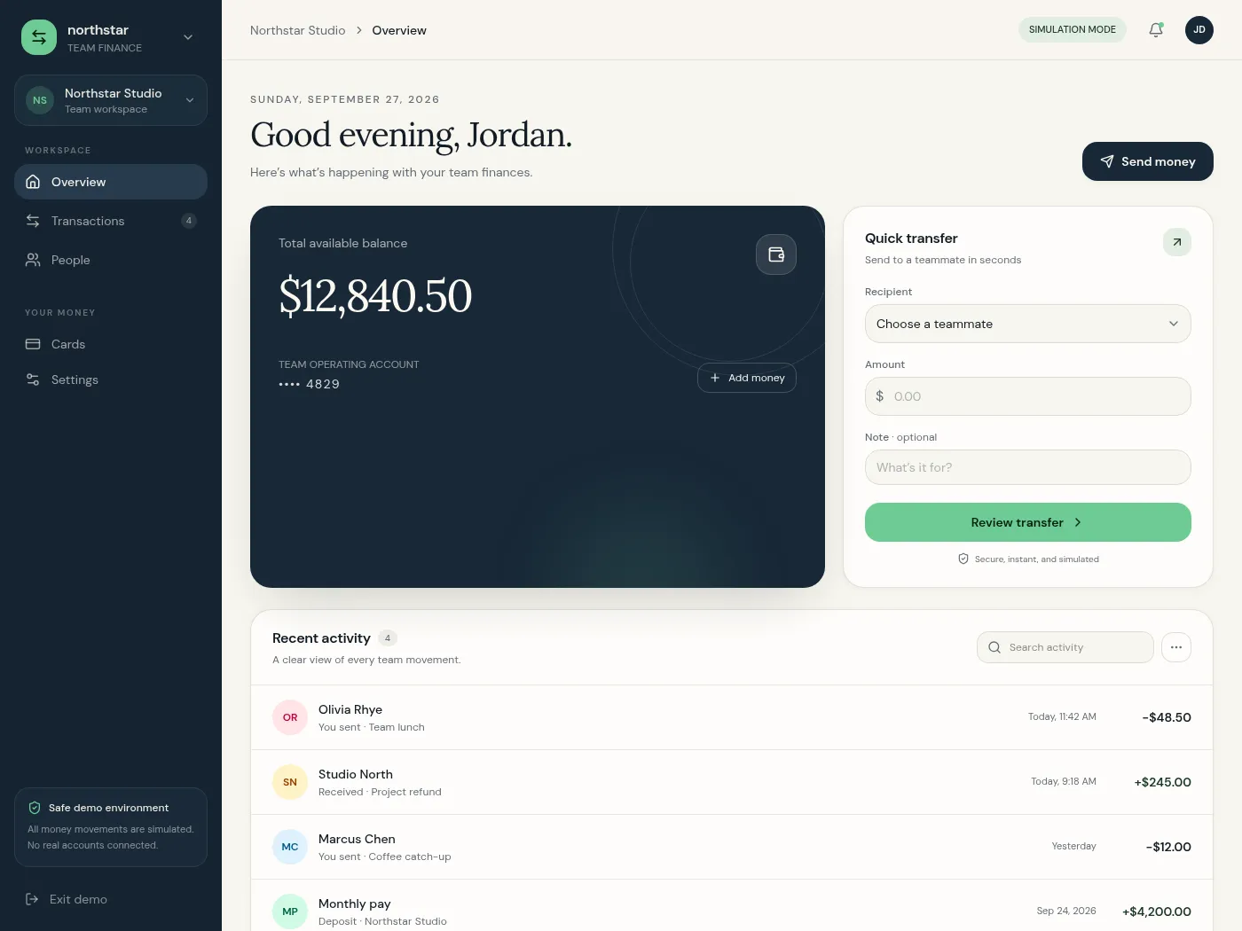 Fintech Simulator