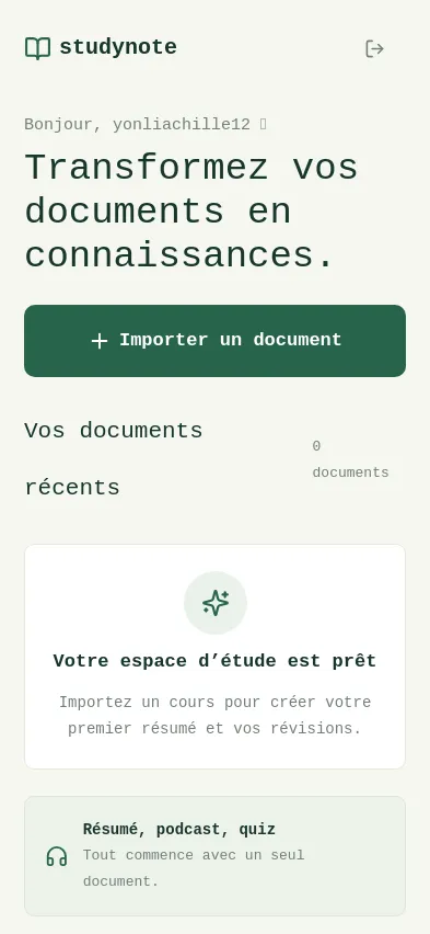 StudyNote AI Assistant