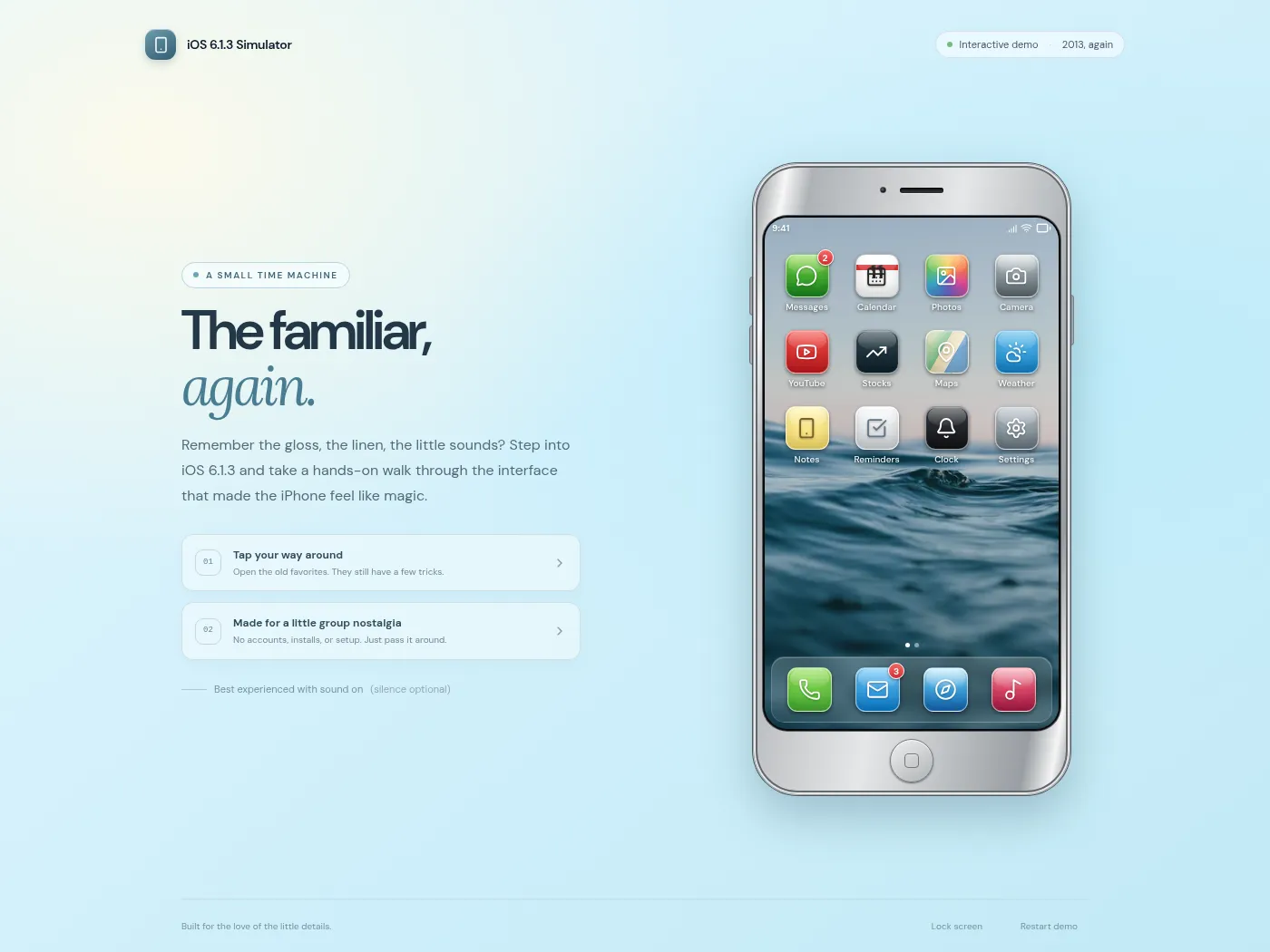 Classic iOS Web Simulator