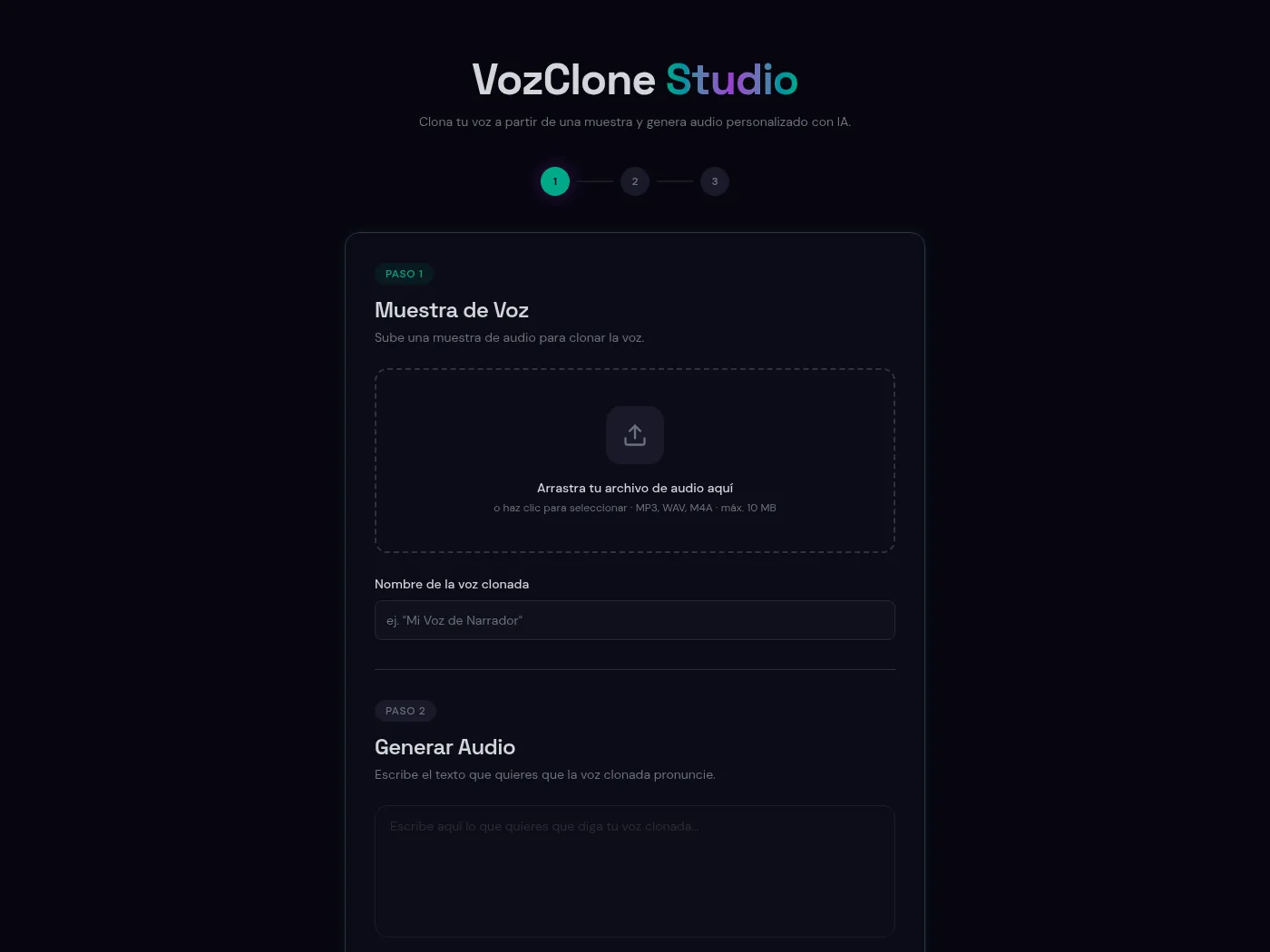 VozClone Studio