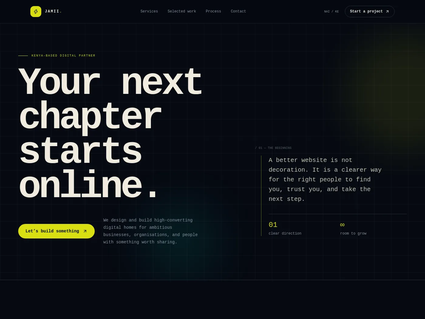 JAMII Web Agency Site