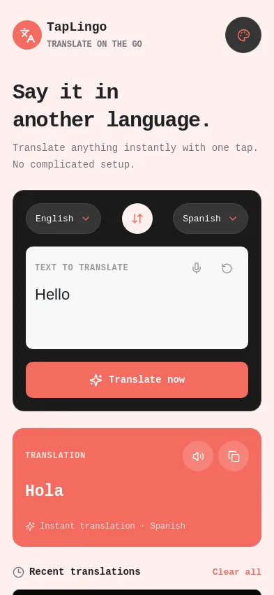 Tap Translate Clon