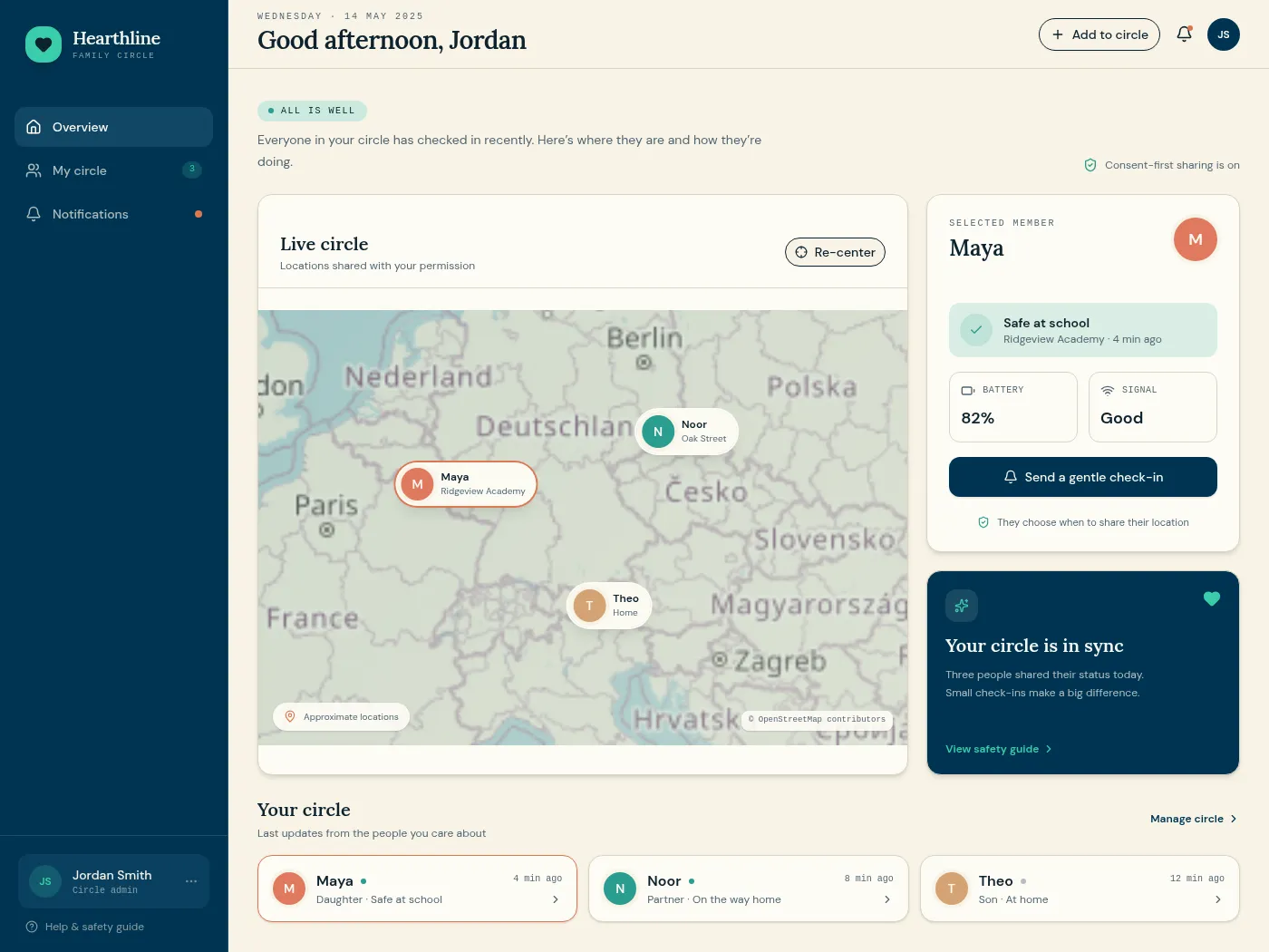 Family Tracker App