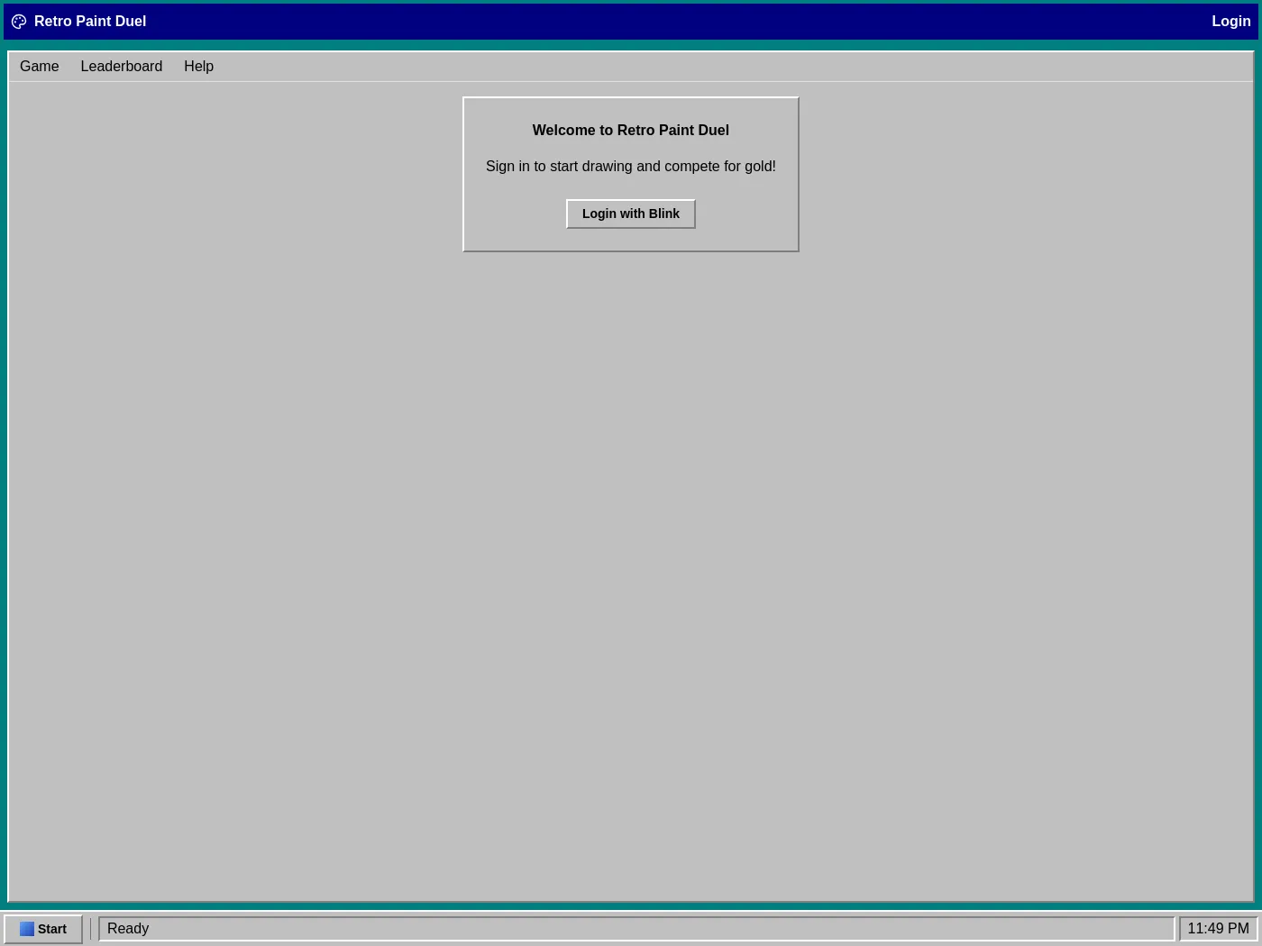 Retro Paint Duel browser