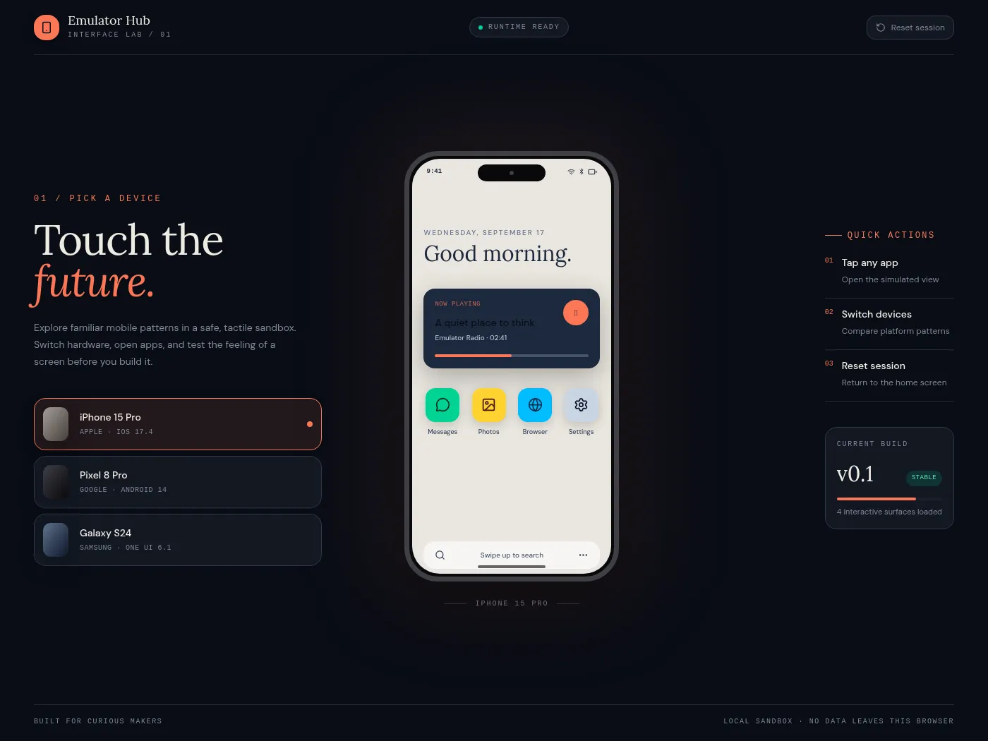 Phone Emulator Hub