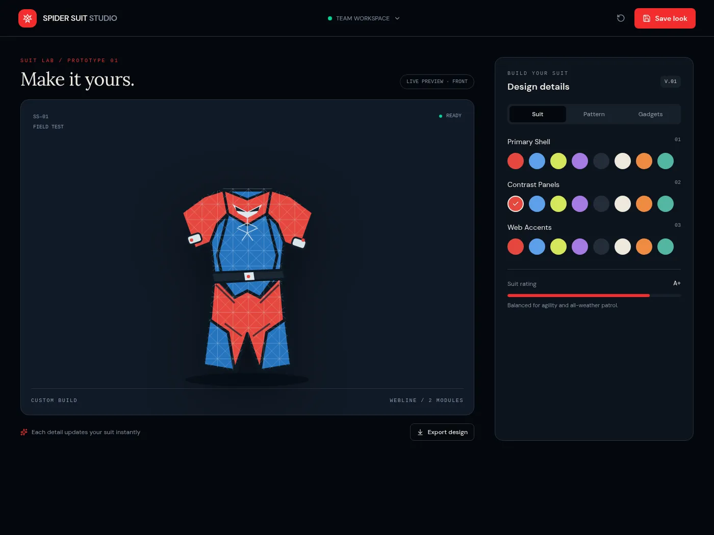 Spider Suit Studio