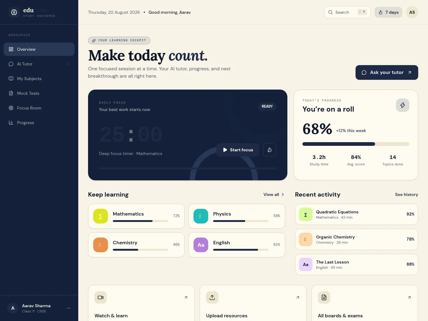 EduVerse Study AI